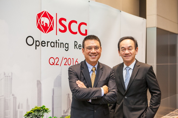 เอสซีจี แถลงผลประกอบการไตรมาสที่ 2 และครึ่งปีแรกของปี 2559 กำไรเพิ่มจากธุรกิจเคมีภัณฑ์ [PR]