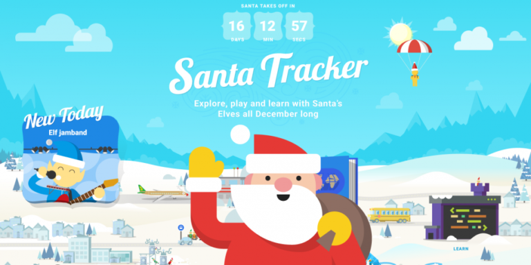Google Santa Tracker เครื่องมือตามรอยและให้กำลังใจซานต้า - Brand Buffet