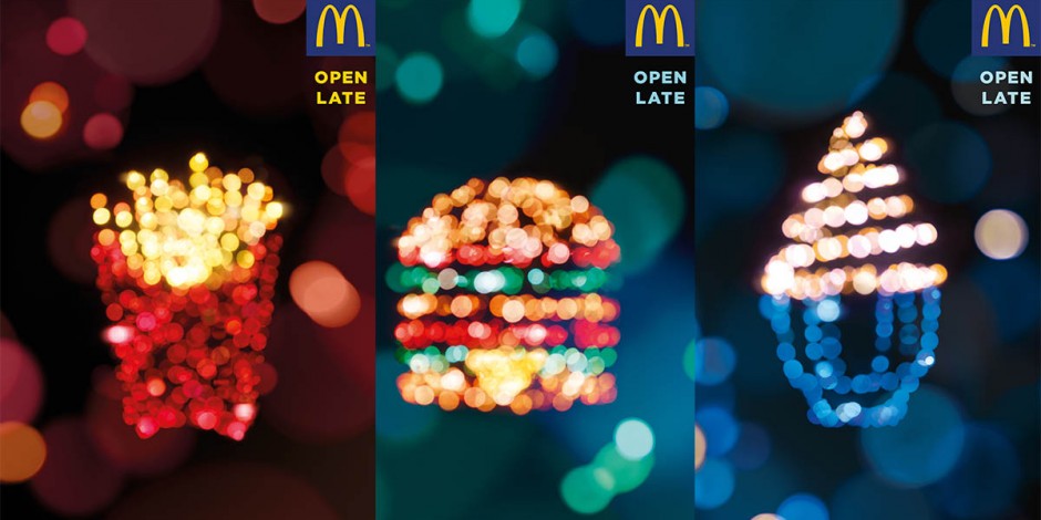 งาน "โบเก้" ต้องมา! McDonald's ใช้แสง LED ยามค่ำคืนบ่งบอก ร้านนี้เปิด ...