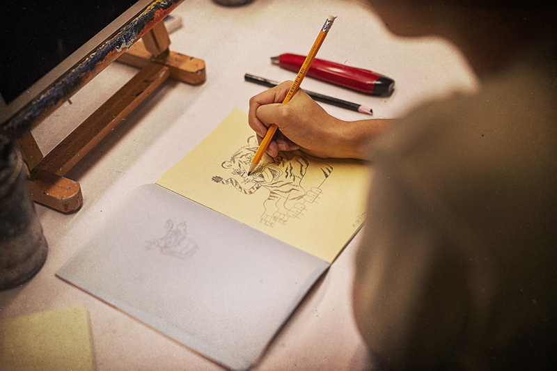 Artist-Julienne-Tan's-sketch-was-inspired-by-wild-tiger-Machali-from ...