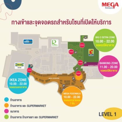 เมกาบางนา ปักหมุด “Food Destination” สนับสนุนมาตรการ Social Distancing ...