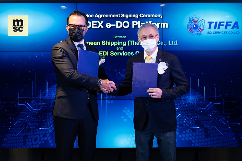 “TIFFA EDI” จับมือ “MSC (ประเทศไทย)” ชูเทคโนโลยี “CODEX e-DO Platform” ยกระดับโลจิสติกส์ทางทะเล ...