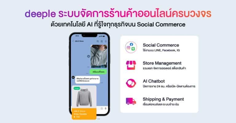 deeple ระบบจัดการร้านค้าออนไลน์ครบวงจร ขยายฟีเจอร์ให้ตอบโจทย์ทุกรูปแบบ ...