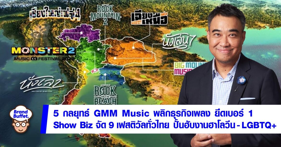 5 กลยุทธ์ GMM Music พลิกธุรกิจเพลงทำกำไร ยึดเบอร์ 1 โชว์บิซ จัด 9 เฟส ...