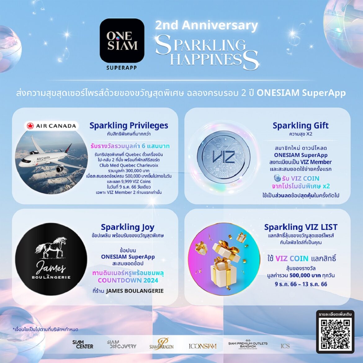 ONESIAM SuperApp ฉลองครบรอบ 2 ปี ส่งความสุขสุดเซอร์ไพรซ์ กับ 2nd Anniversary Sparkling Happiness ...