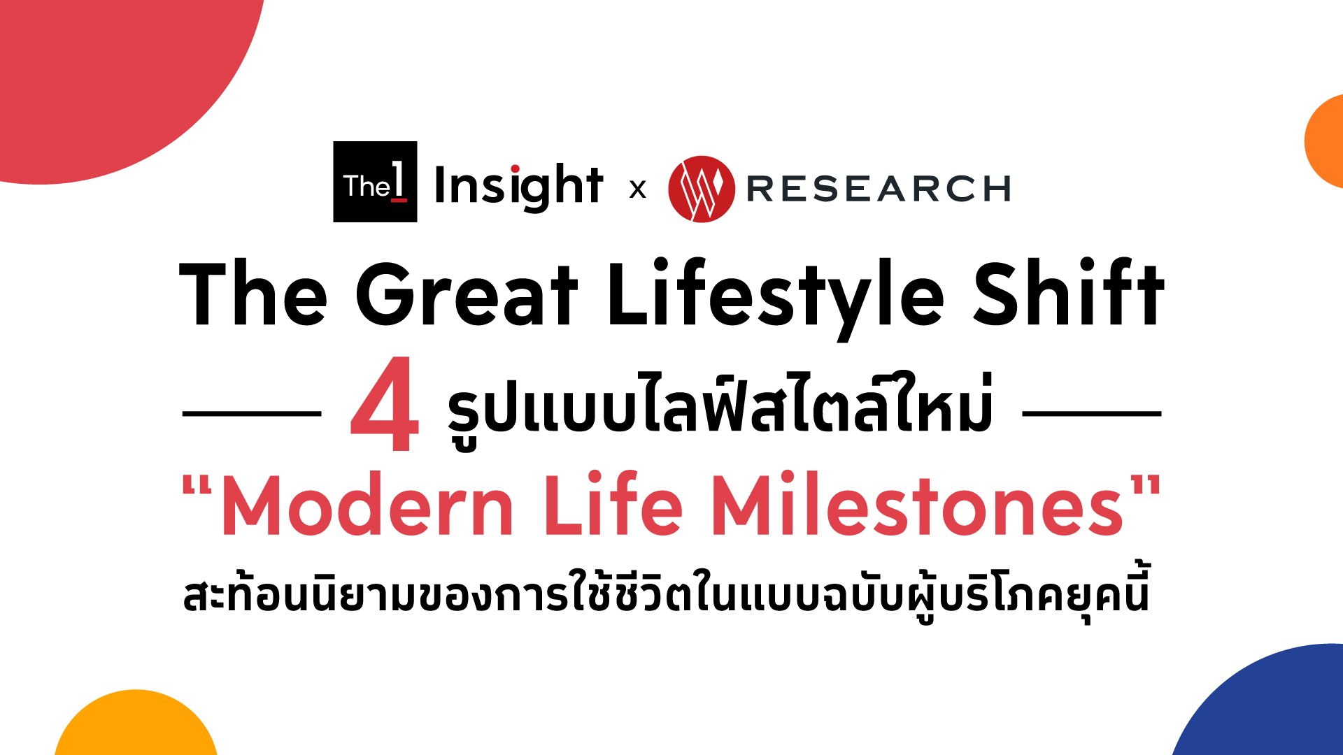 The 1 Insight ร่วมกับ Wisesight Research เผยเมกะเทรนด์ The Great ...